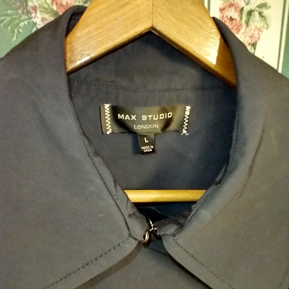 Max Studio London Trench Cape Jacket - Gem